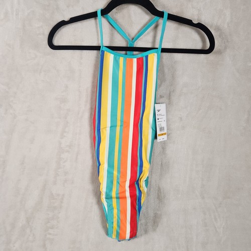 Speedo Stripe The One 750 One-Piece Swimsuit Female Training NWT ...