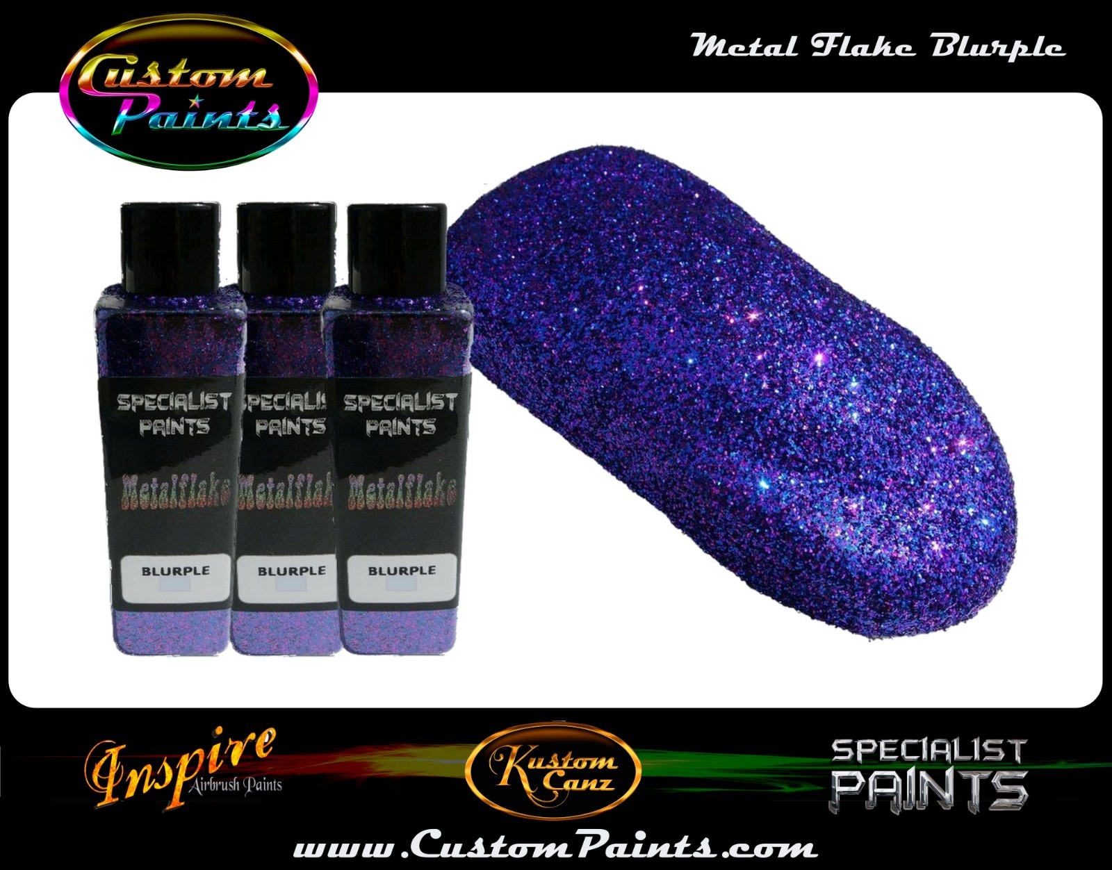 Metal Flake - BLURPLE - Premium Quality, Auto Grade, Custom Paint ...