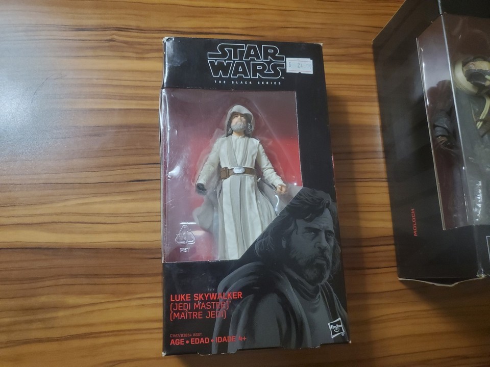Star Wars Luke Skywalker Jedi Master 46 & Moloch The Black Series 6 ...