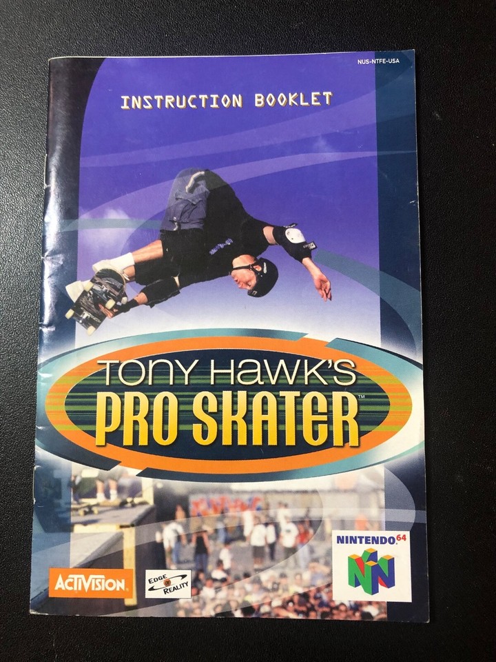 Tony Hawk's Pro Skater (N64, 1999) - Manual Included 602451767039| eBay