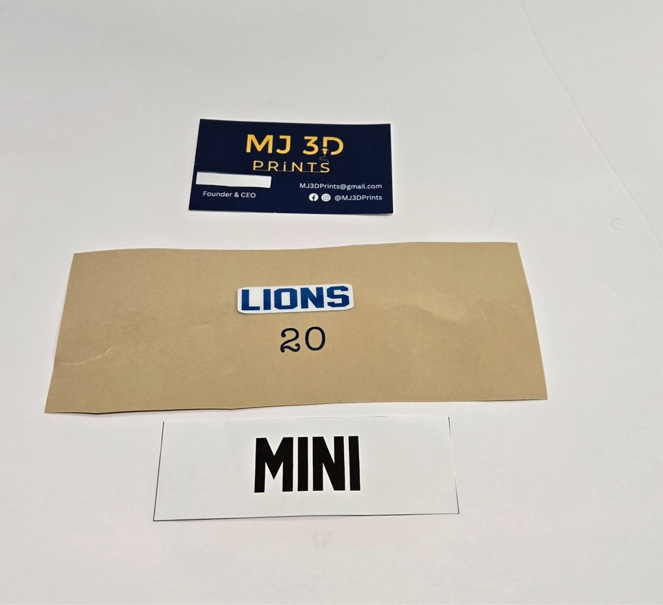 Detroit Lions Helmet Decals (MINI Size) | eBay