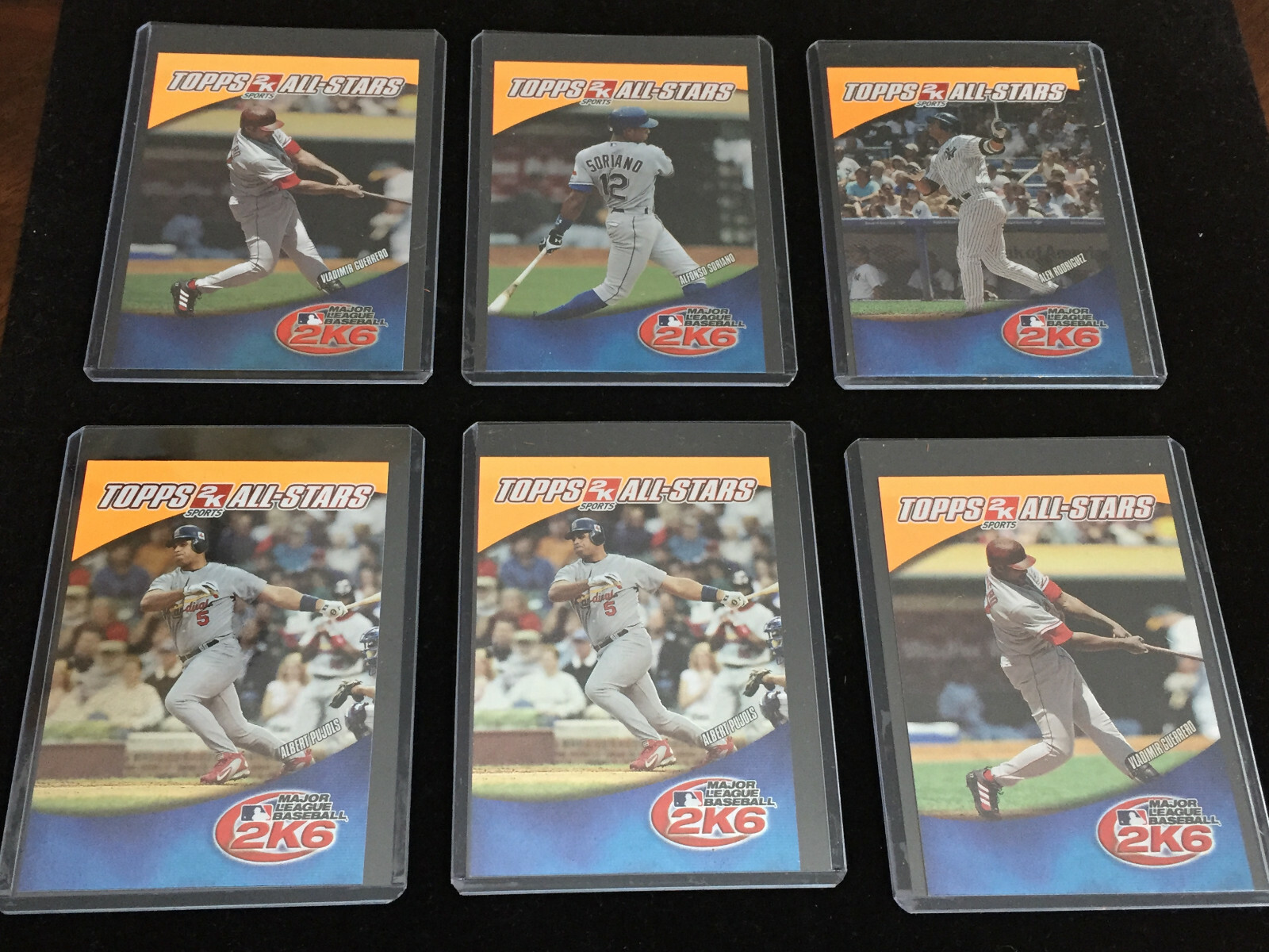 2006 Topps Baseball ---2K All-Stars --- Lot of 6 --- Mint Chrome ...