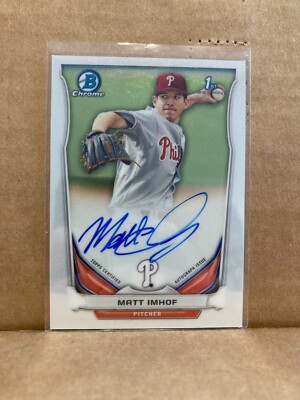 Matt Imhof 2014 1st Bowman Chrome Auto BCA-MI | eBay