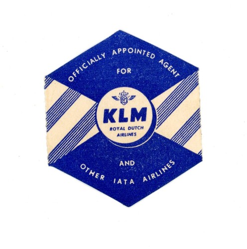 1930's-50's Royal Dutch Airlines #6 Label Poster Stamp P225E | eBay