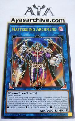 3X Masterking Archfiend - EXFO-EN090 - Rare - 1st Edition Near Mint ...