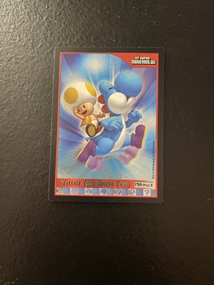 Super Mario Bros Wii Nintendo 2010 Yellow Toad Riding Yoshi Foil F30 ...