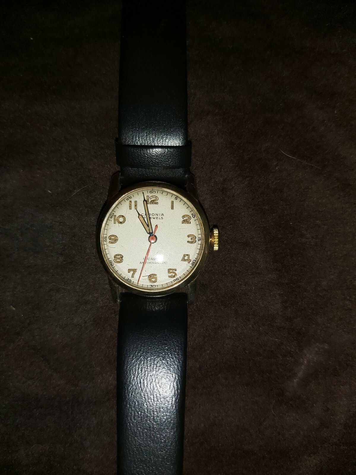 Very rare Caronia mens wrist watch 14 k solid gold | eBay