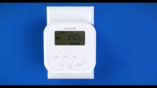 7 Day Digital Electric Programmable Dual Outlet Plug In Clock Light ...