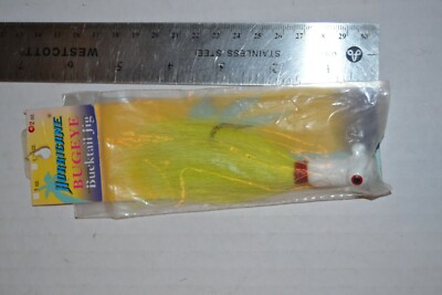 Hurricane Bugeye 5" Bucktail Jig, 2 oz, White/Chartreuse NIP - Perfect ...