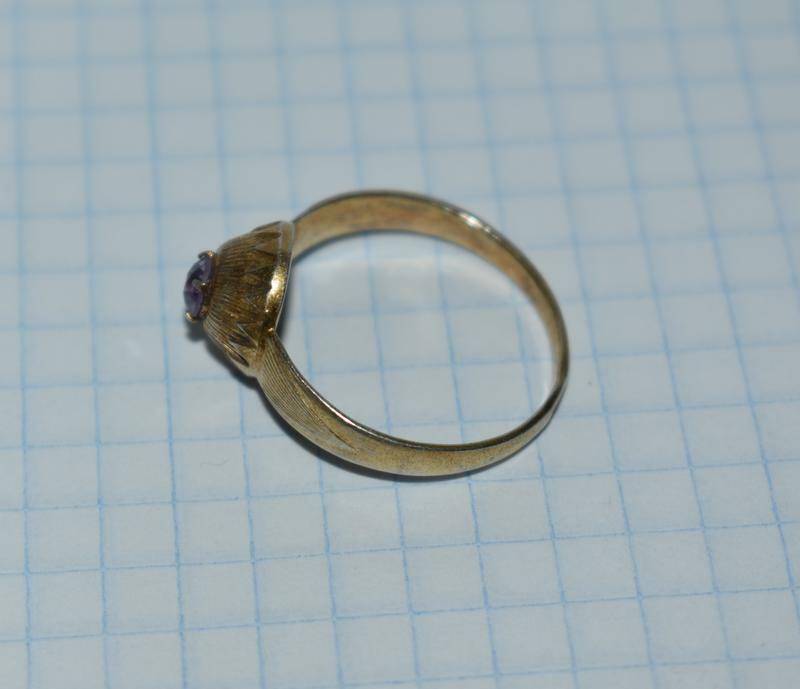 Vintage Elegant Ring Silver 875 Standart Gold Plated Stamp Jewelry Rare ...