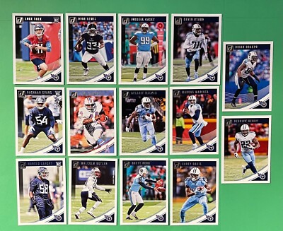 2018 PANINI DONRUSS FOOTBALL TENNESSEE TITANS TEAM SET (14 CARDS) | eBay