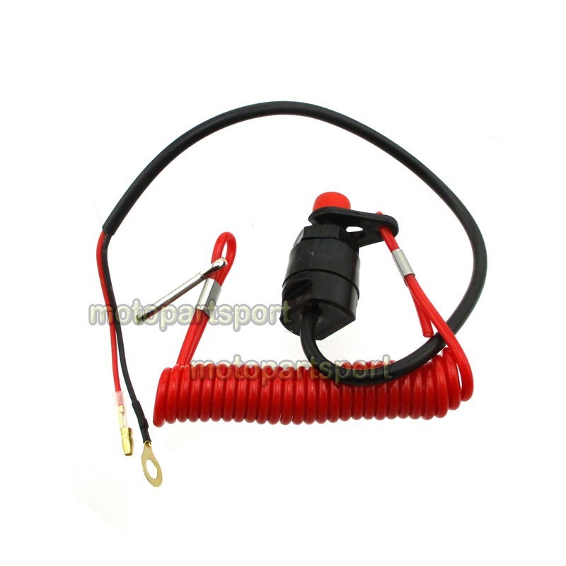Safety Tether Lanyard Kill Stop Switch For Outboard Motor Boat Jet Ski ...
