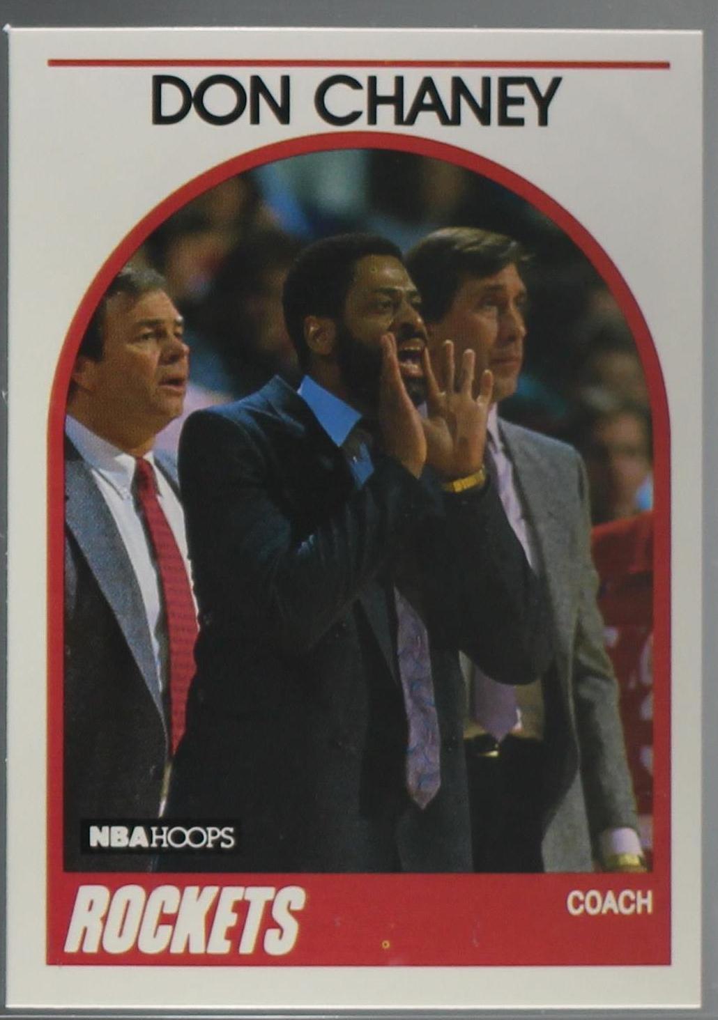 1989-90 NBA Hoops - Don Chaney #123 Extra line next to NBA Coaching ...