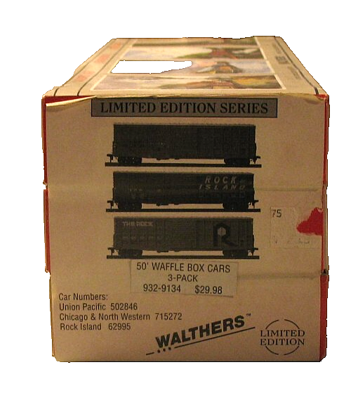 Walthers Ho Scale 50' Waffle Box Cars 3 Pack Limited Edition Series New ...