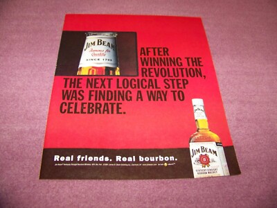 Jim Beam Bourbon Whiskey Original Print Ad From Magazine 2001 | eBay
