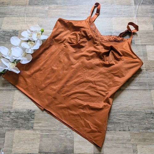 Ruby ribbon rusty orange shaping cami size 46 EUC | eBay