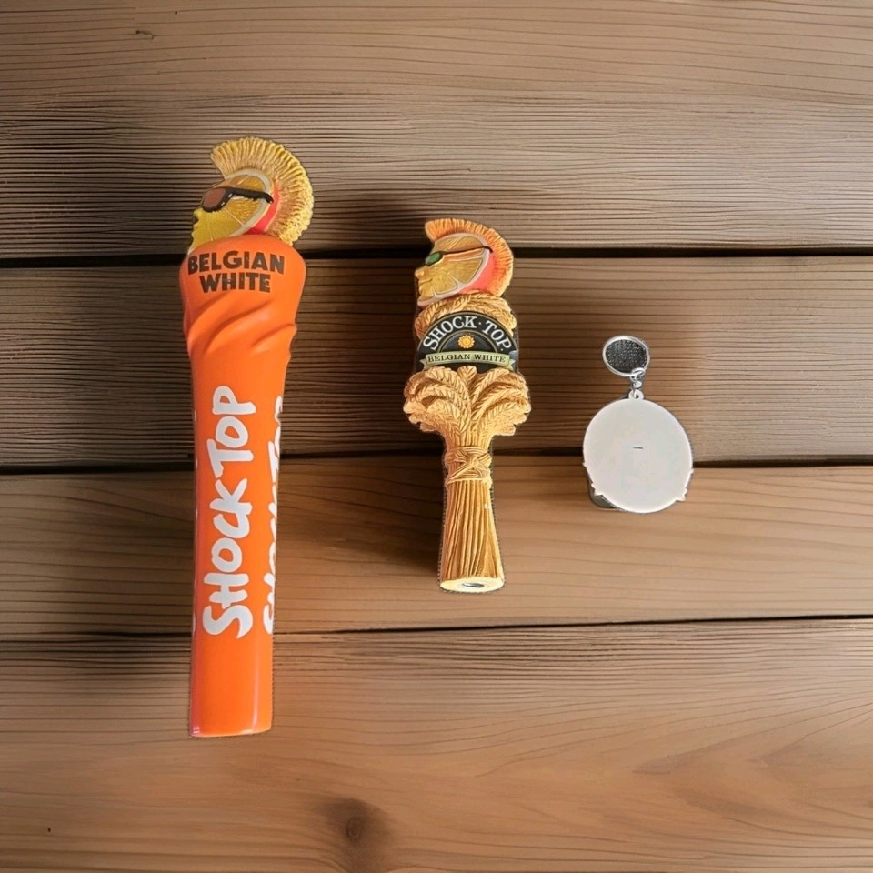 Shock Top Beer Bar Keg Tap Handles Including A Shock Top Keychain | eBay