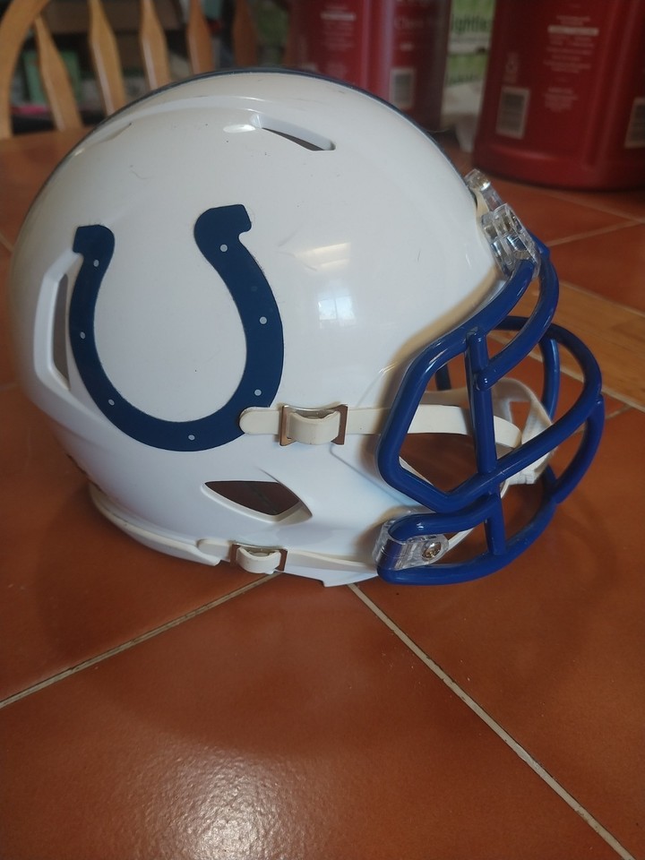 Indianapolis Colts Rare Blue Mask NFL. Mini Speed Football Helmet | eBay