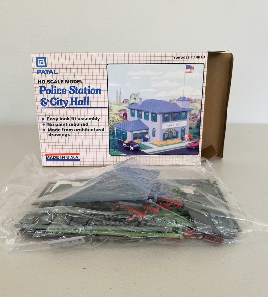 New - Sealed - Patal HO Scale Police Station and City Hall #3090 | eBay