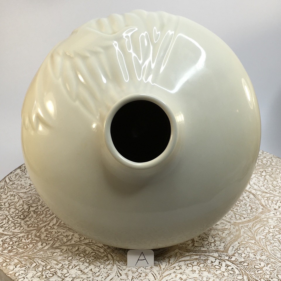 Large Haeger Pottery Heron Vase Bird Egret Art Nouveau Style 7105 USA ...