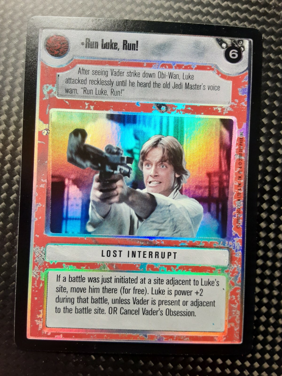 Decipher Star Wars CCG FOIL GEM Run Luke, Run! UNPLAYED BB Reflections ...
