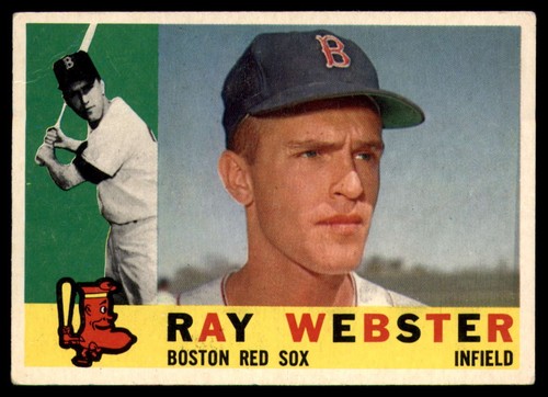 1960 Topps #452 Ray Webster Very Good Red Sox ID:168686 | eBay