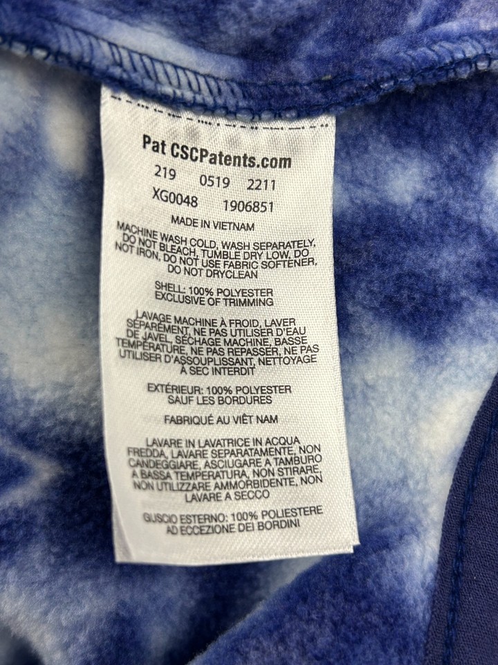 Columbia Disney Frozen Jacket Girl M 10/12 Blue White Fleece Full Zip ...