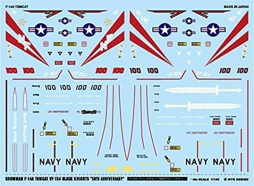 1/144 U.S. Navy F-14A Tomcat VF-154 Black Knights [50th Anniversary ...
