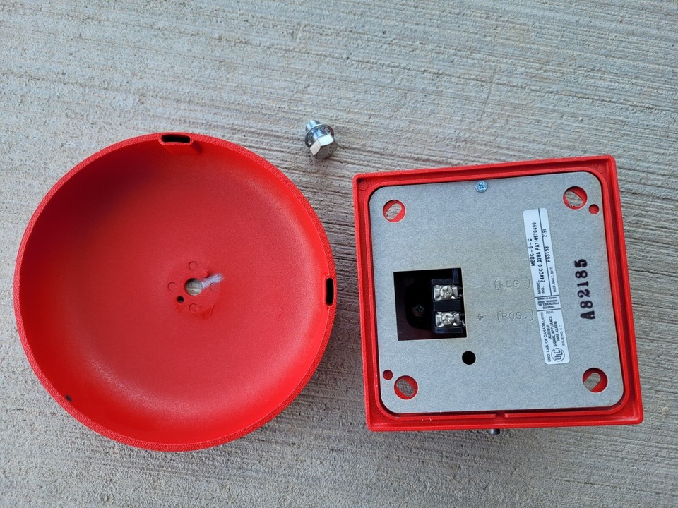 SIEMENS Cerberus Pyrotronics MBDC-6-C FIRE ALARM 6" BELL 500-688449 ...