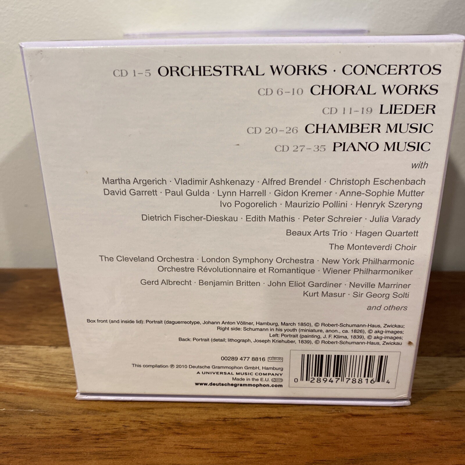 Schumann: The Masterworks [Limited Eidtion] [Deluxe] (CD, May-2010, 35 Discs, Deutsche ...