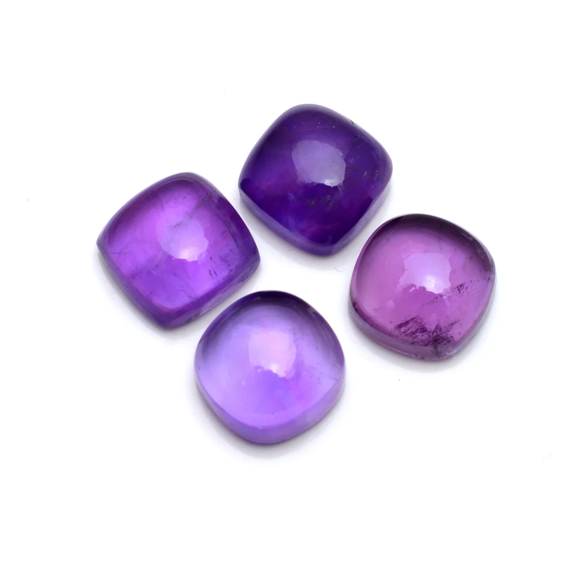 4,5,6 MM Natural Purple Amethyst Cushion Cabochons,Polished Gemstone,10 ...