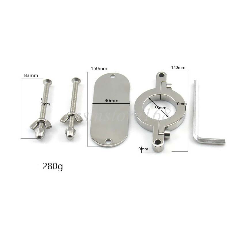 STAINLESS STEEL BALL CRUSHER TESTICLE VICE BONDAGE WEIGHT STRETCHER CBT ...