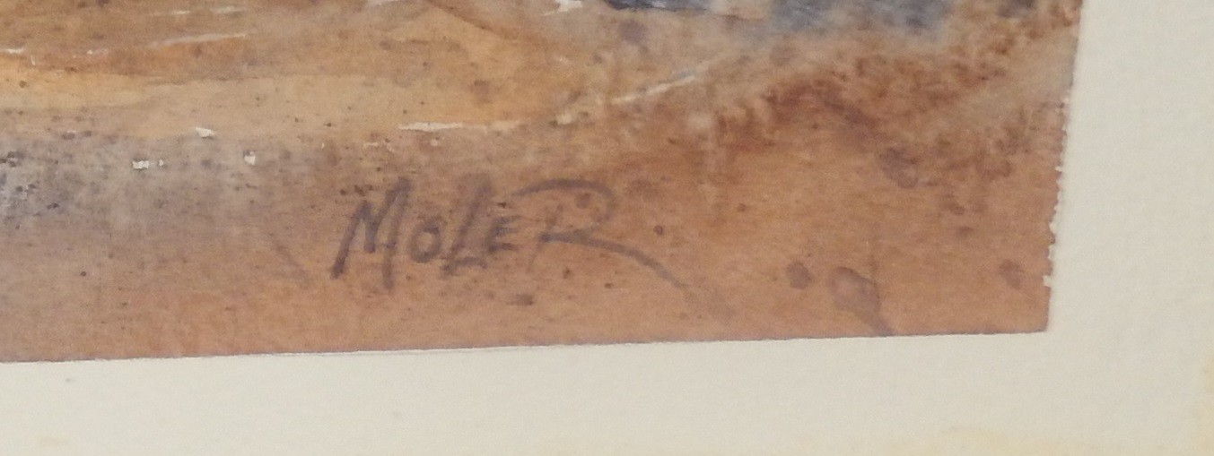 HELEN MOLER MALLET "ITALIAN LABYRINTH" ORIGINAL WATERCOLOR PAINTING | eBay