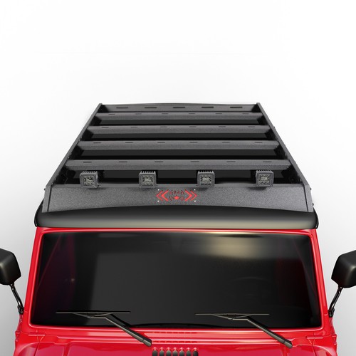 Modular Window Frames Roof Rack Bar For 1997-2006 Jeep Wrangler TJ ...