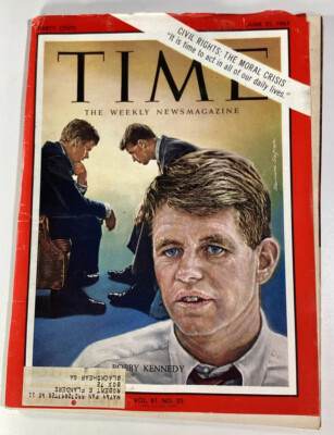 Time Magazine 1963 Rare JFK RFK Civil Rights Evers Schweitzer Space Age ...
