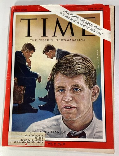 Time Magazine 1963 Rare JFK RFK Civil Rights Evers Schweitzer Space Age ...