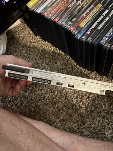 Sony PlayStation 2 Slim Console Silver Edition With Games And Wireless ...