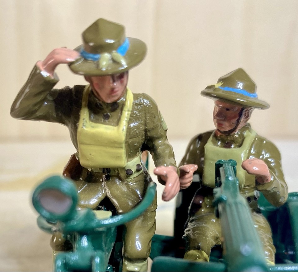 Britains Toy Soldiers — Vickers Machine Gun On Motorcycle With Sidecar ...