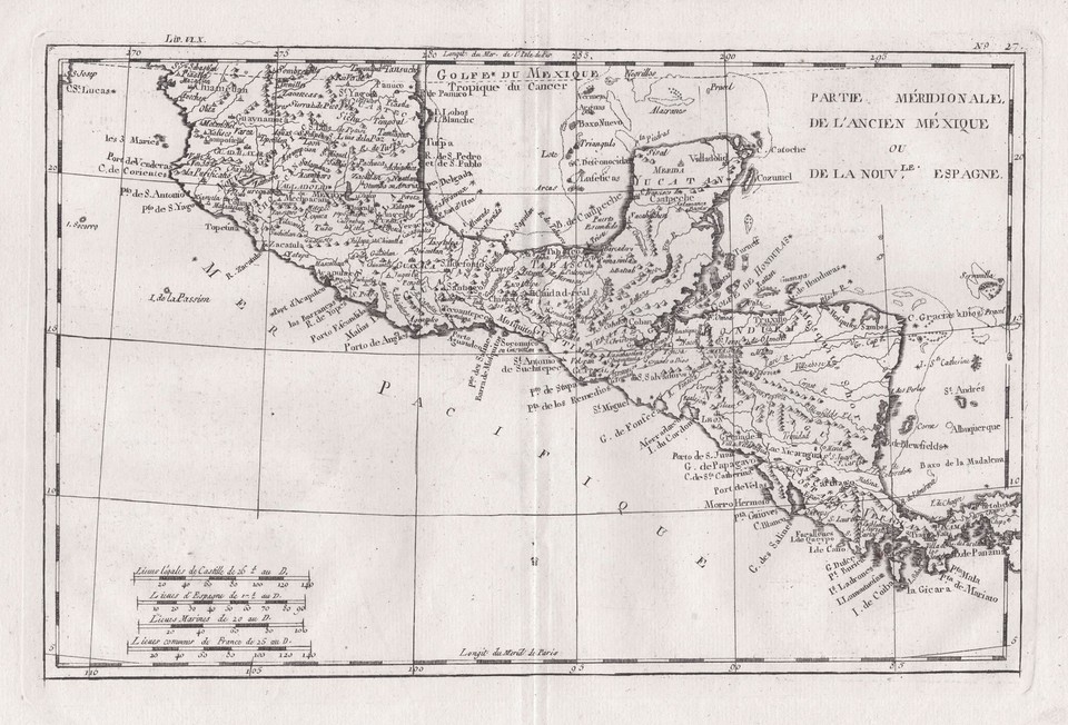 Mexico Mexico Guatemala Honduras Nicaragua America Map Good Map 1780 | eBay