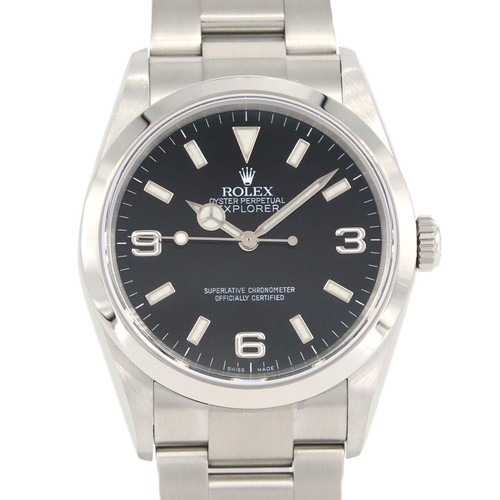 Authentic ROLEX Explorer 1 114270 SS Automatic Serial Info:D Serial ...
