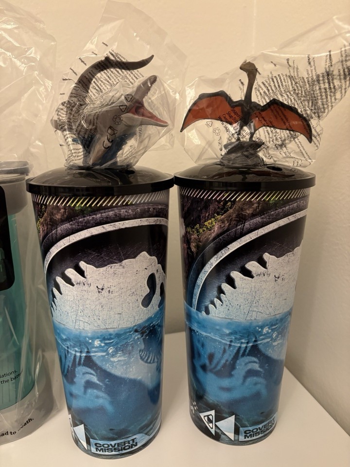 Regal bundle Jurassic World rebirth 2025 popcorn bucket incubator drink ...
