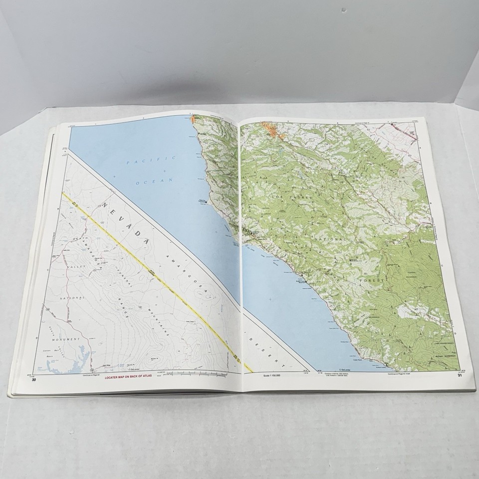 1990 Southern & Central California Atlas and Gazetteer by DeLorme | eBay