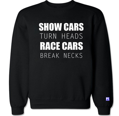 SHOW CARS RACE CARS TURBO BOOST 1320 ALL MOTOR MUSCLE CIVIC CREW NECK ...