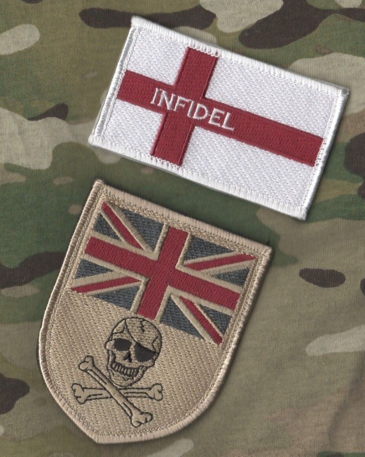 JSOC JTF JOINT SP OPS TASK FORCE SFG ODA SAS CAMO 2" 3-TAB: TERMINATOR ...