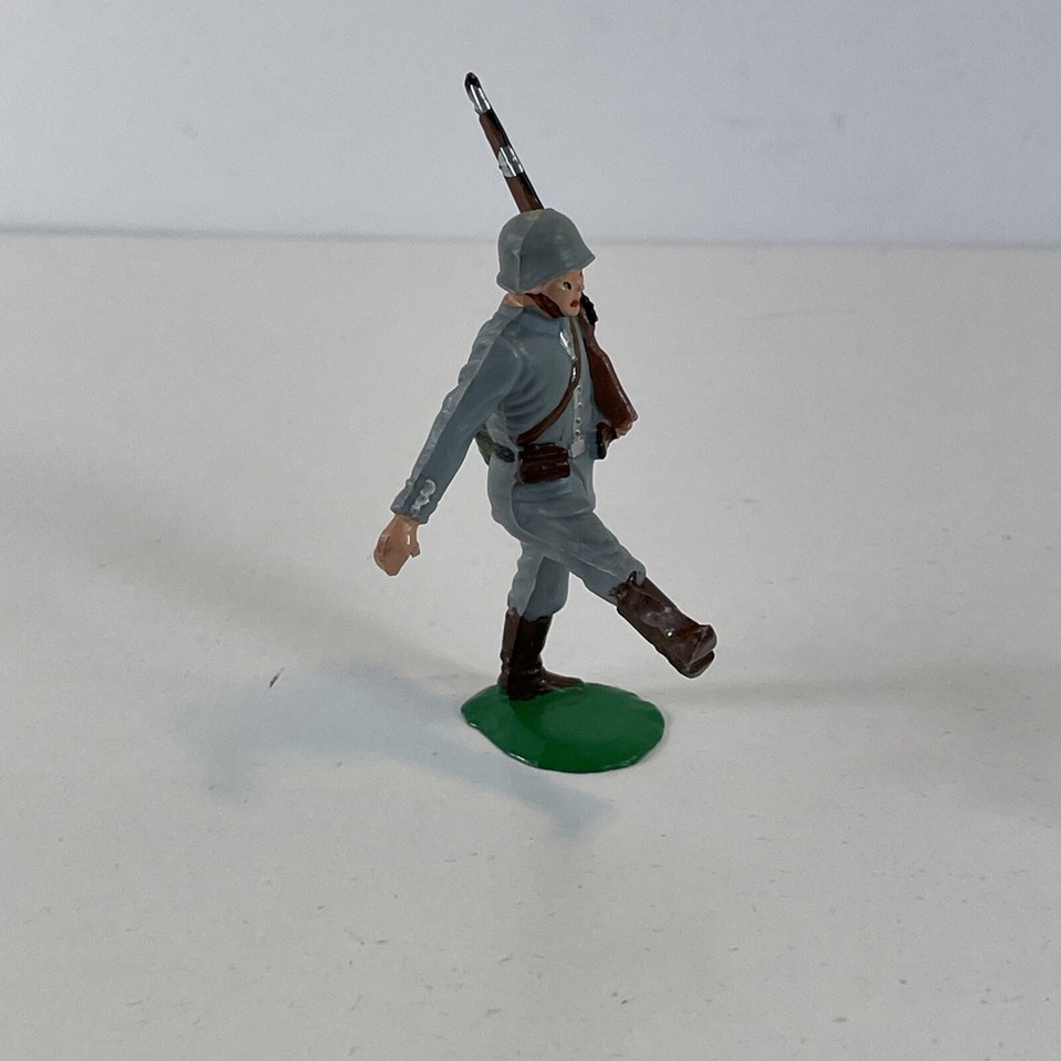 MARX WARRIORS OF THE WORLD PLASTIC painted TOY SOLDIER WWII German ...