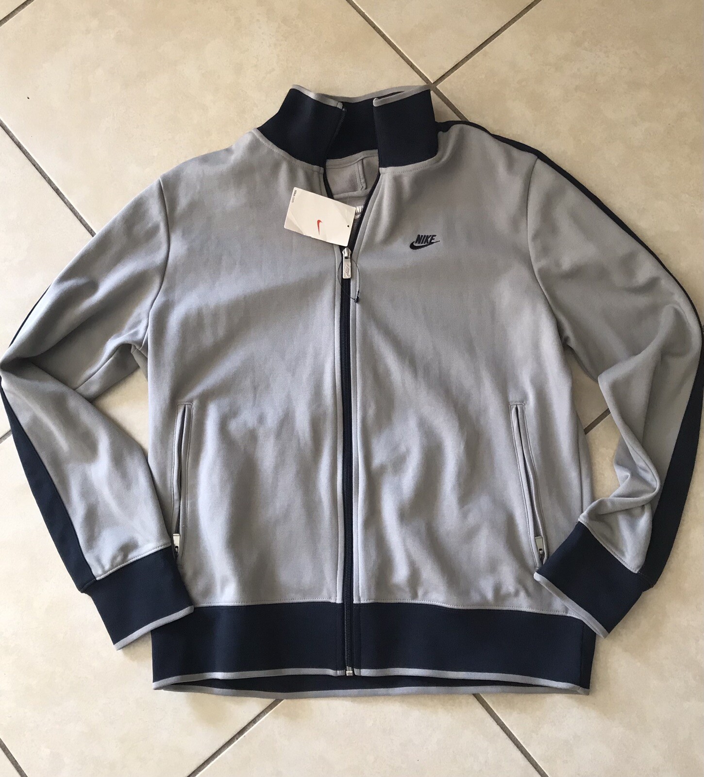 Nike L Sportswear N98 Track Jacket Grey obsidian Vintage 370404 062 New | eBay