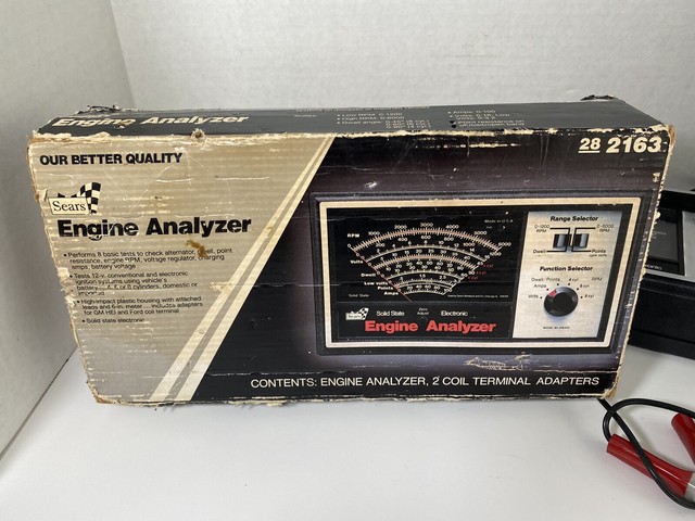 Vintage Sears Craftsman Engine Analyzer 282163 With Manual 161.216300 ...