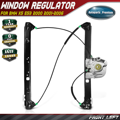 Power Window Regulator W/o Motor for BMW X5 E53 2000-2006 Front Left ...