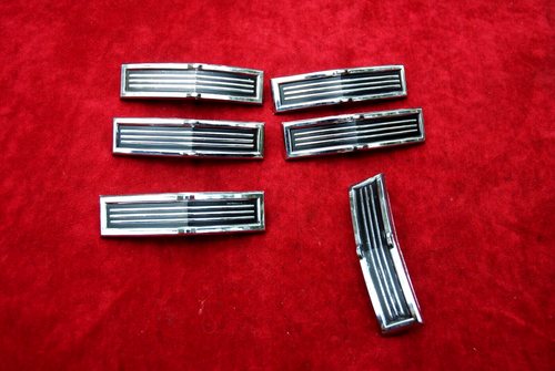 64 FORD CUSTOM NOS FRONT FENDER EMBLEM SET (6 PCS) C4AZ 16228 B-C ...