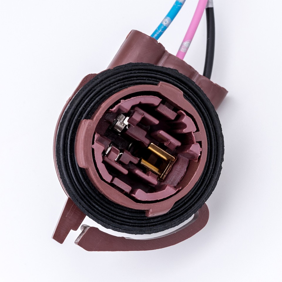 2X 3157 4157NA Bulb 2 tabs Socket Turn Signal Light Harness Wire Plug ...